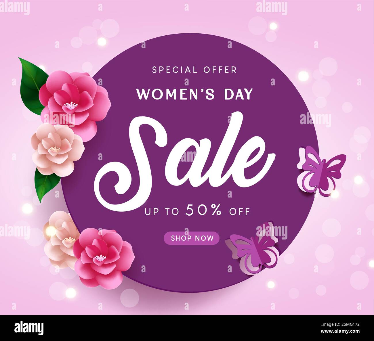 Women's day sale vector banner design. International women's day ...