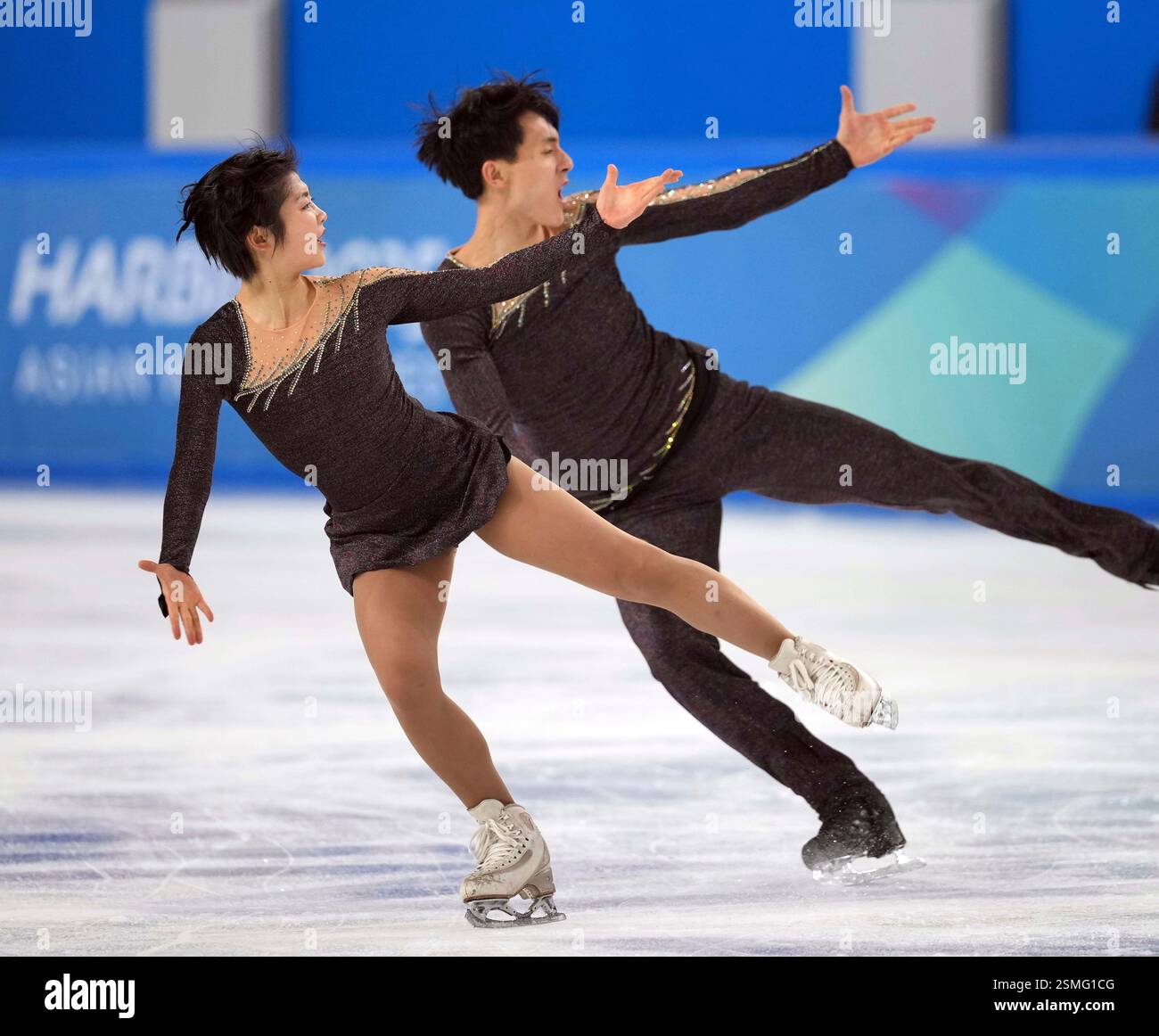 North Korean's RYOM Tae Ok and HAN Kum Chol,pair placed second of ...