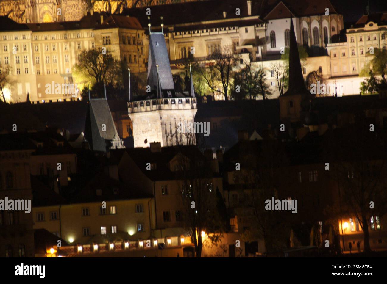 Prague Castle, a majestic symbol of the Czech Republic, stands ...