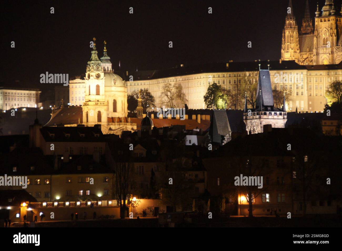 Prague Castle, a symbol of Czech history and culture, stands tall ...