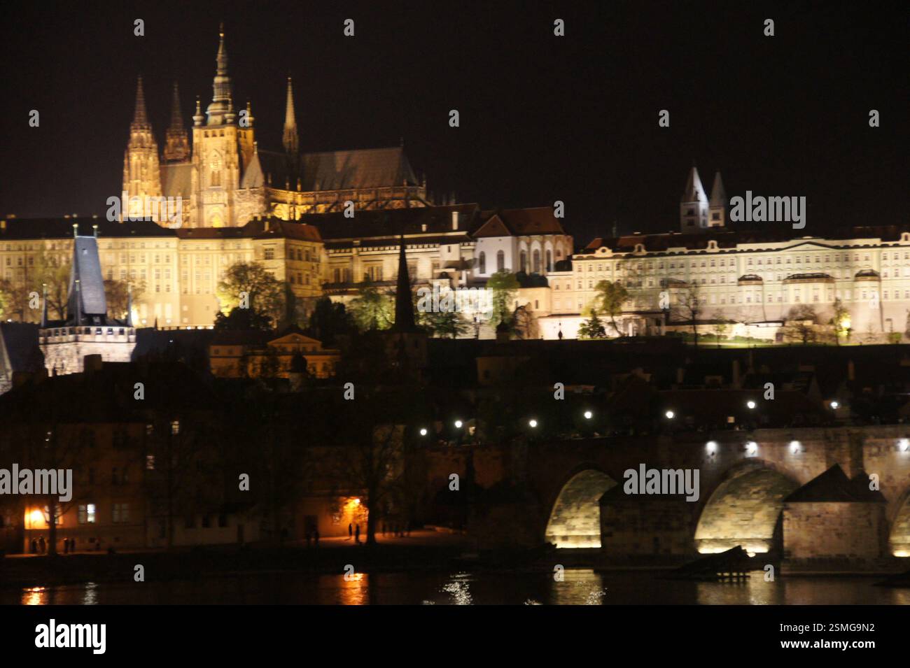 Prague Castle, a majestic symbol of Czech history and culture, stands ...