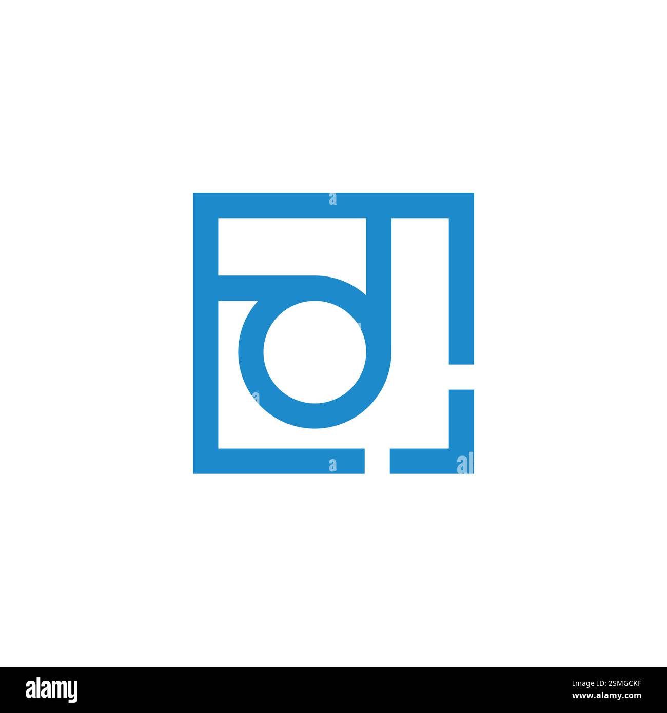 letter d swirl motion square geometric logo vector Stock Vector Image ...