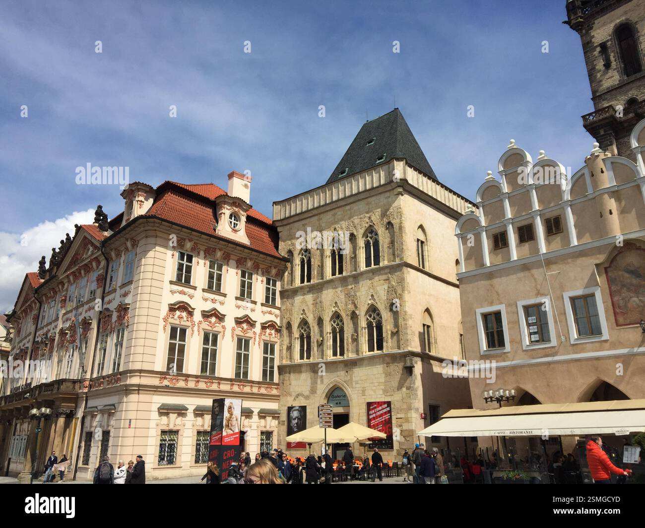 The Golz-Kinsky Palace, Kinsky Palace. Baroque-style palace built in 1718-31. Now the seat of ...