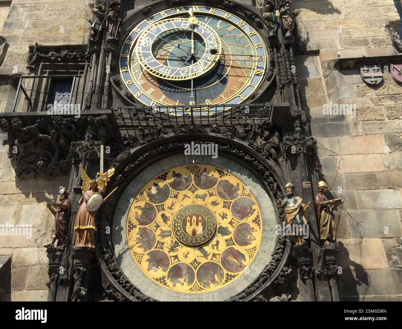 Prague Astronomical Clock, a medieval masterpiece adorned with saints ...