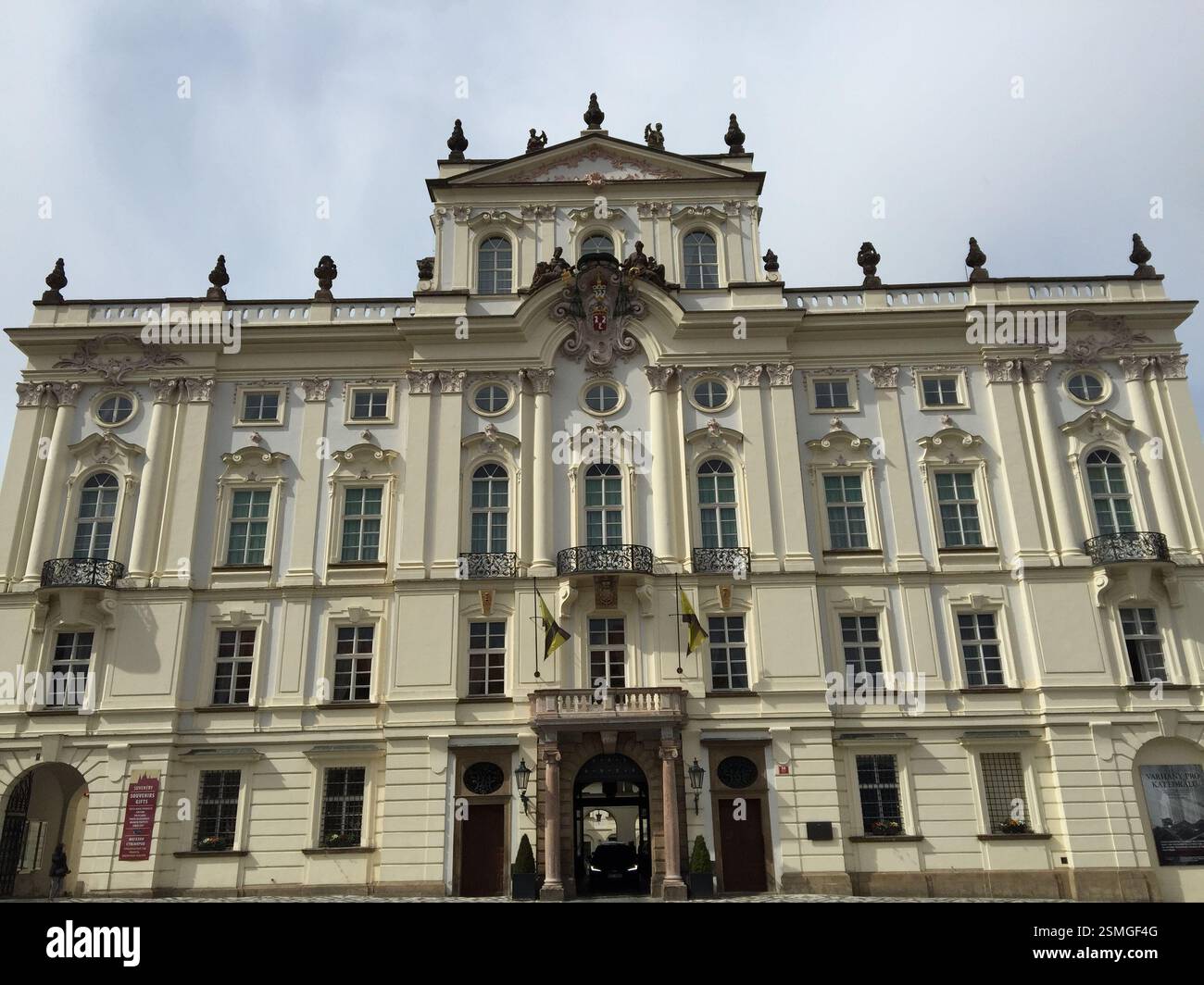 Archbishop's Palace, Prague Castle. Baroque architecture with ornate ...