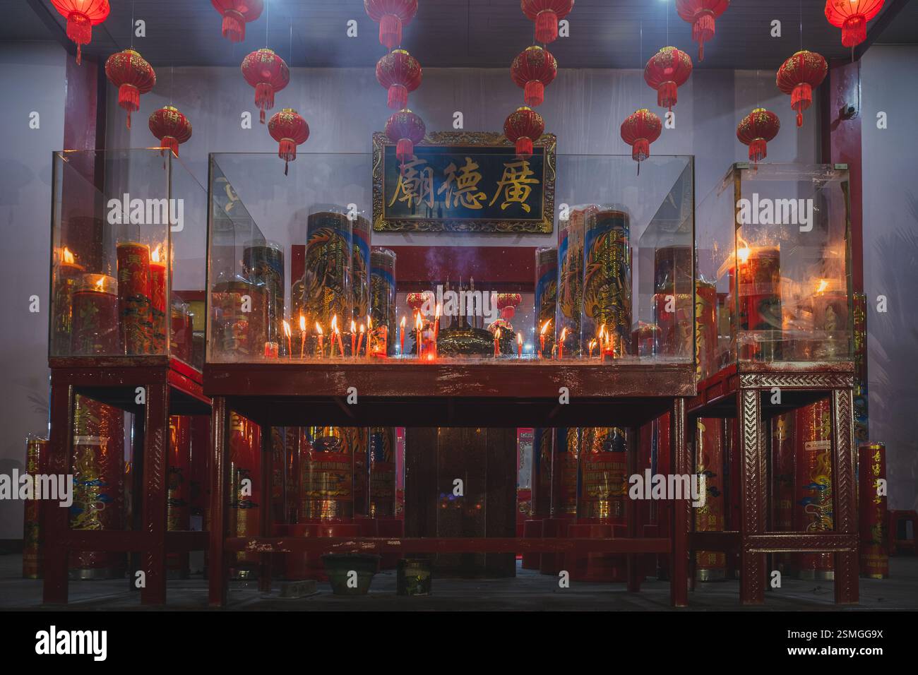 Balikpapan, Indonesia - January 28th, 2025. a Chinese temple featuring ...