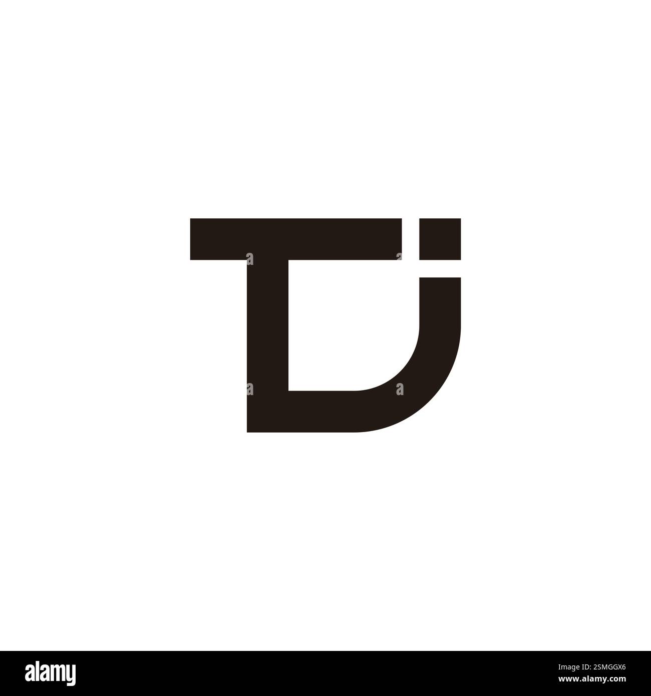 letters tdi simple geometric line logo vector Stock Vector Image & Art ...