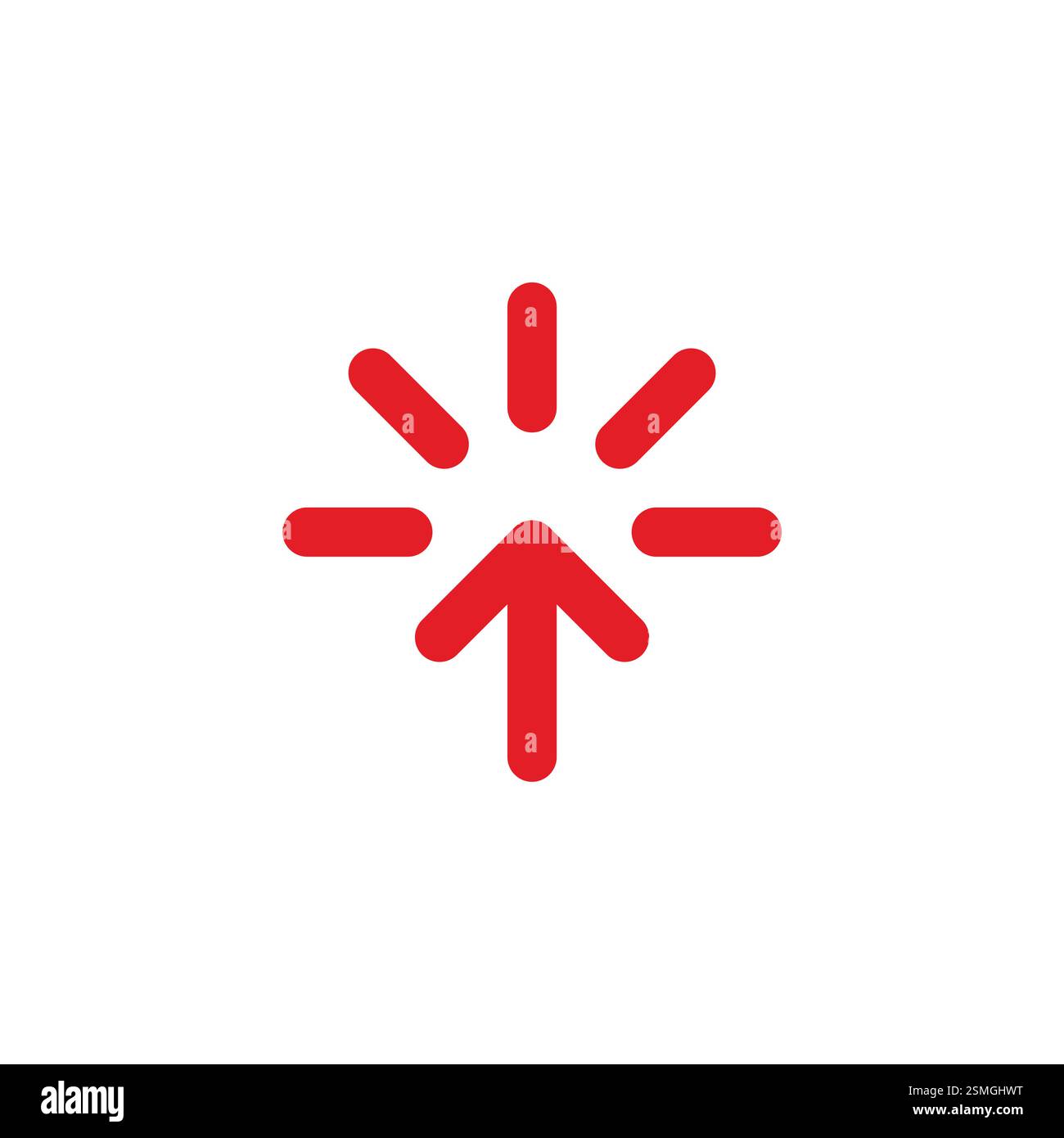 arrow up swirl shine red sun abstract logo vector Stock Vector Image ...