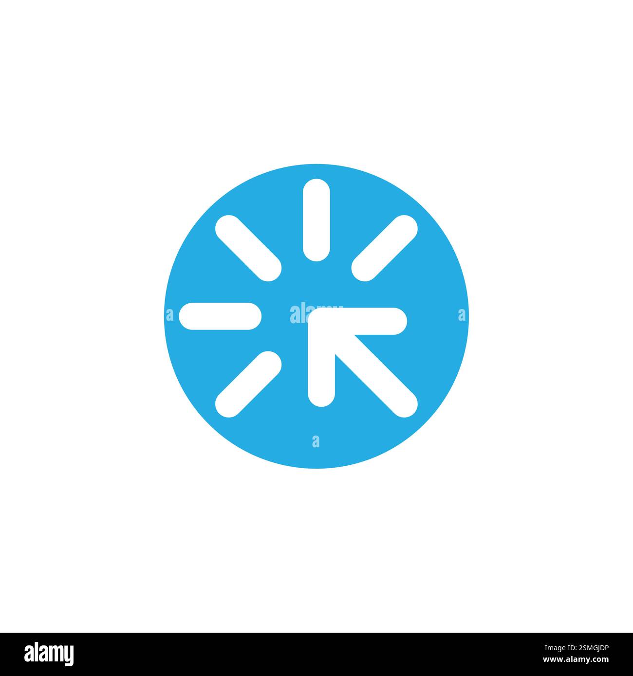 click cursor swirl round blue arrow vector Stock Vector Image & Art - Alamy