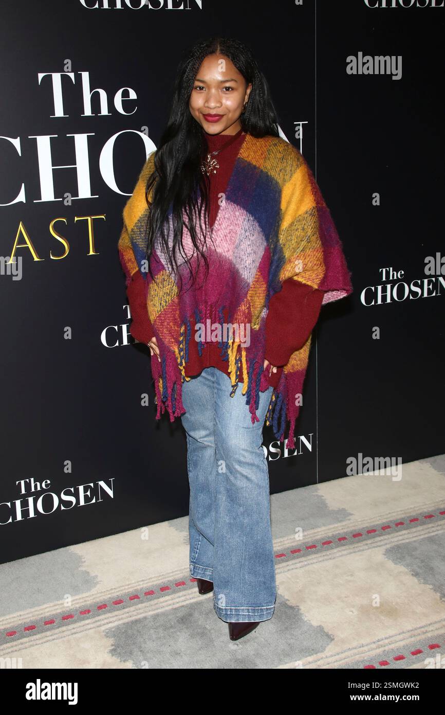 Actor Laya DeLeon Hayes attends a special screening of "The Chosen ...