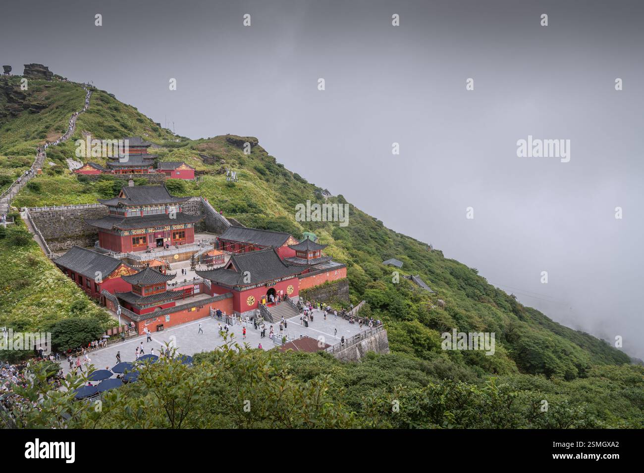 AUGUST 10, 2022, TONGREN, CHINA: Chinese tourists in front of the ...