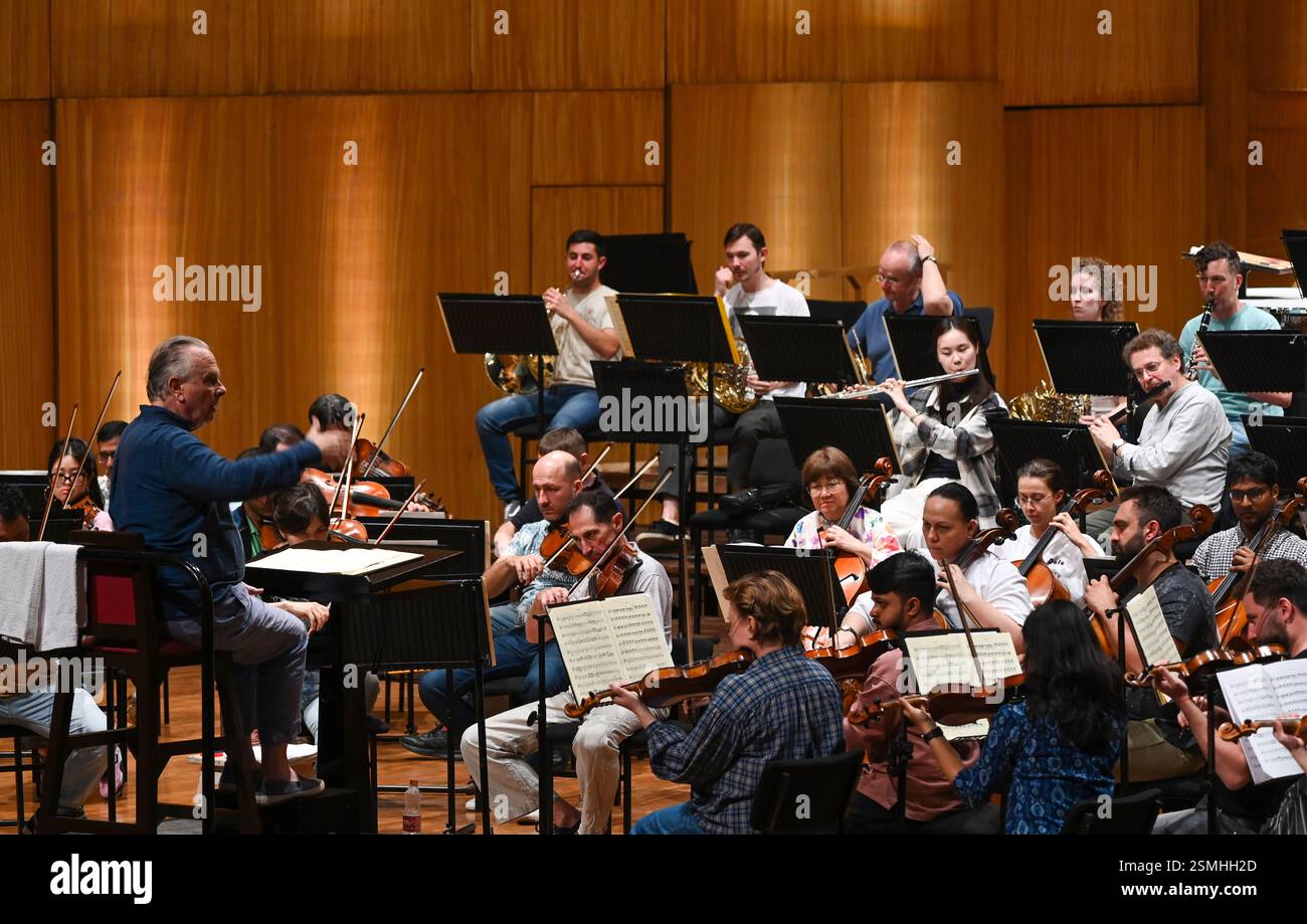 MUMBAI, INDIA - FEBRUARY 12: Mark Elder, the British conductor ...