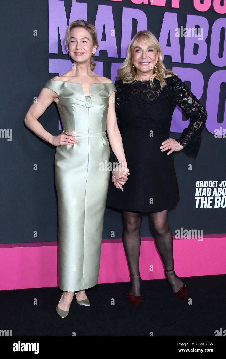 New York, NY, USA. 12th Feb, 2025. Renée Zellweger and Helen Fielding ...