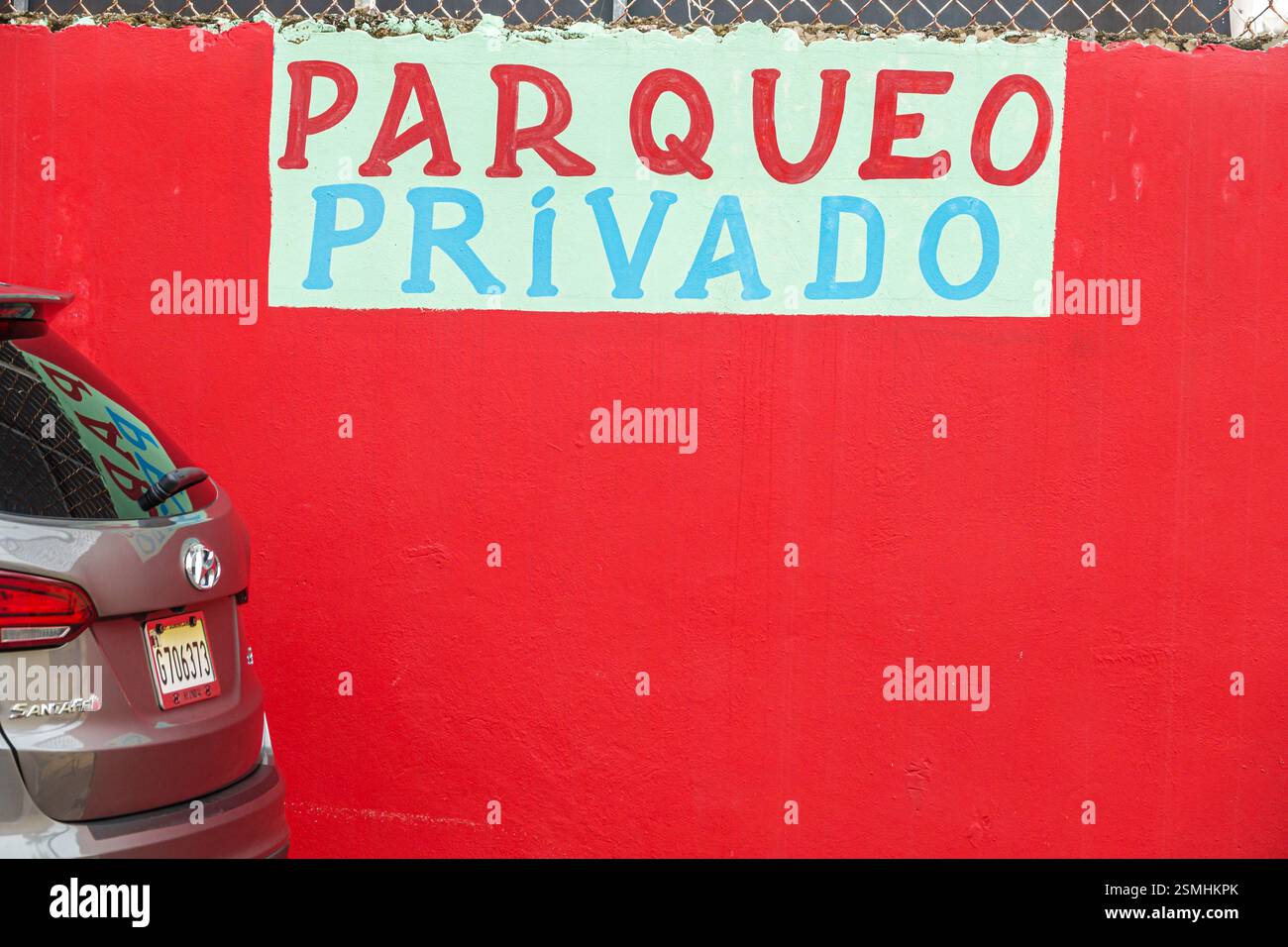 San Felipe de Puerto Plata Dominican Republic,private parking area,red ...