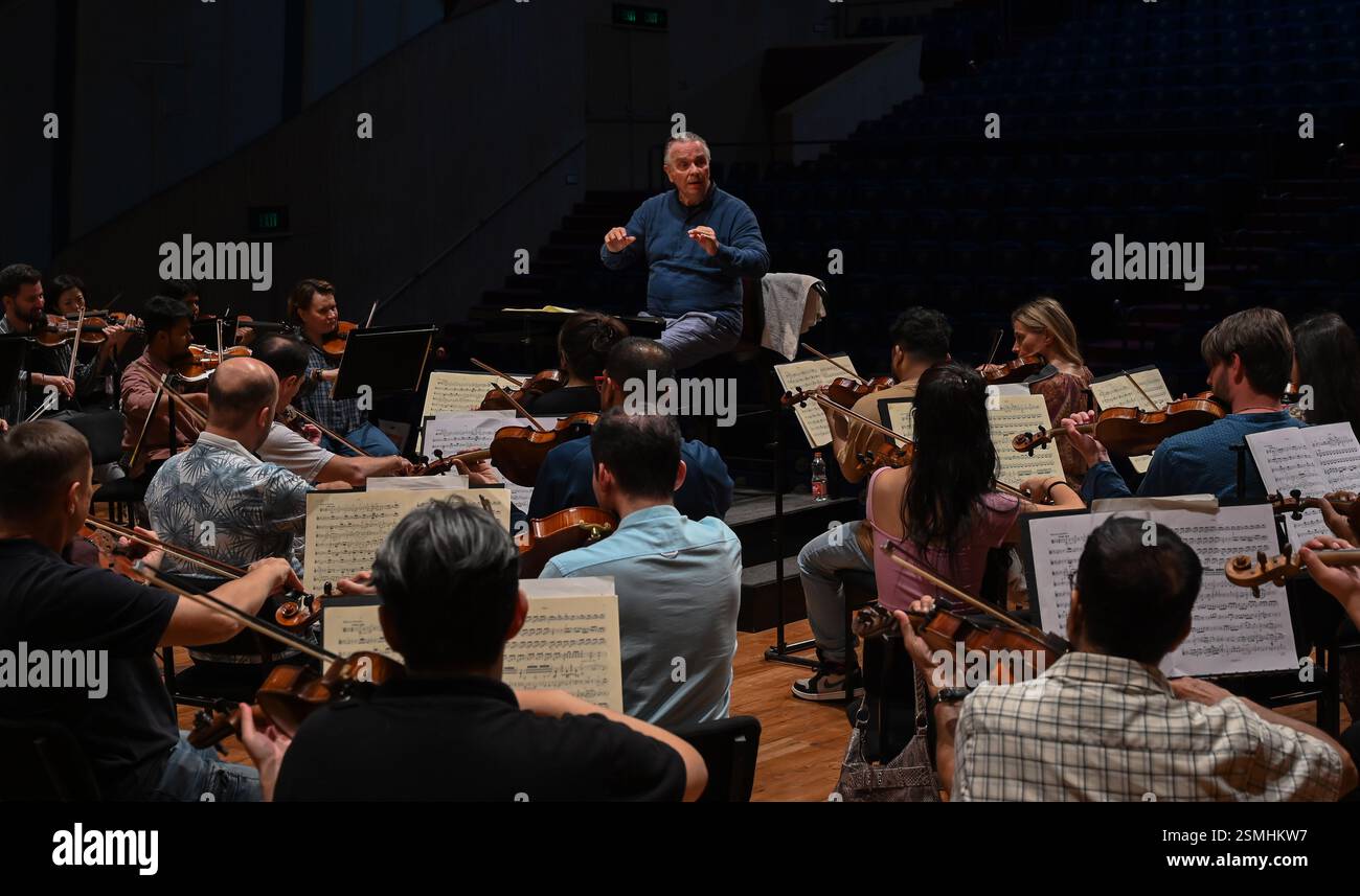MUMBAI, INDIA - FEBRUARY 12: Mark Elder, the British conductor ...