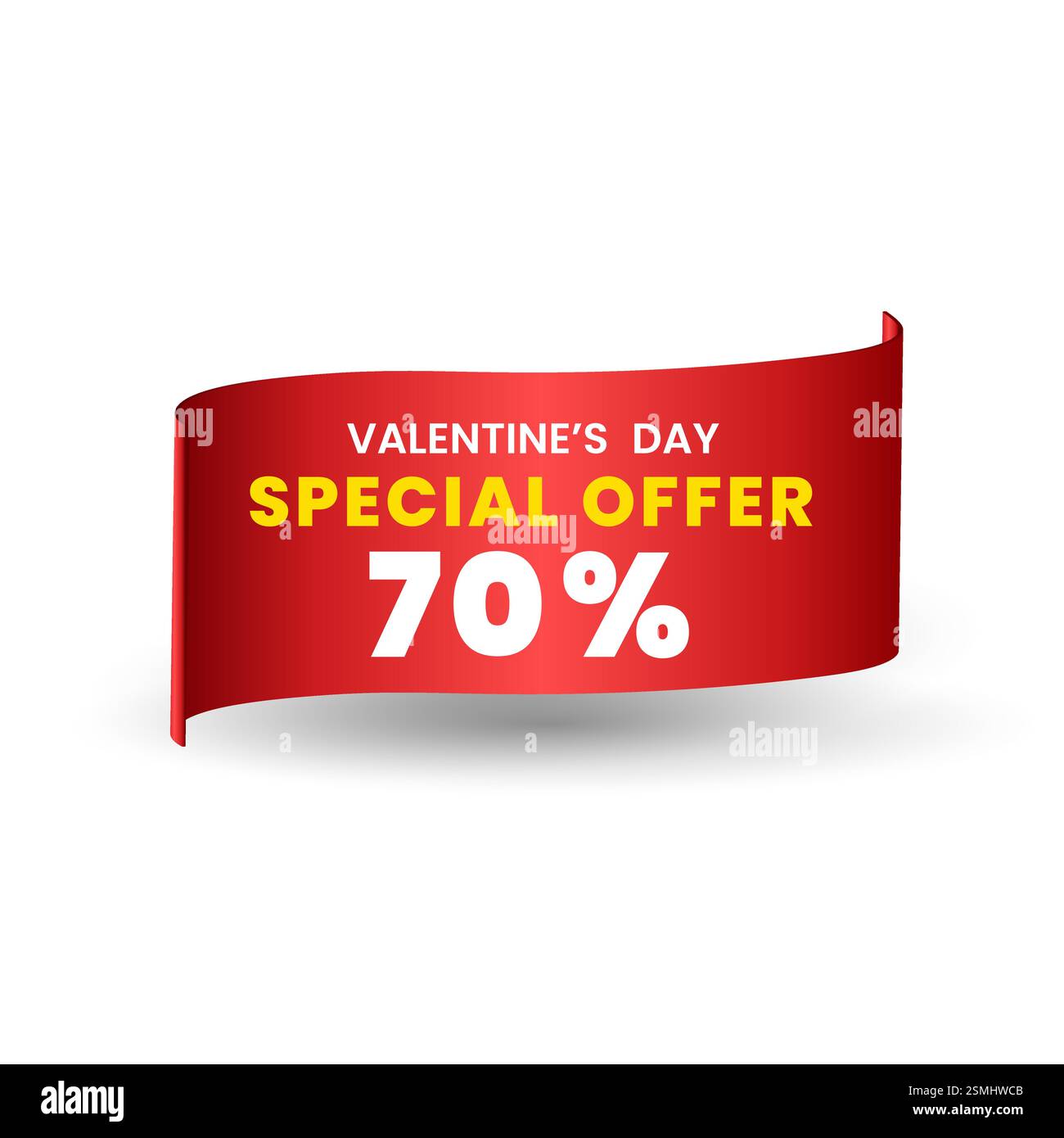 Special red offer banner design, Red ribbon on red background used in ...