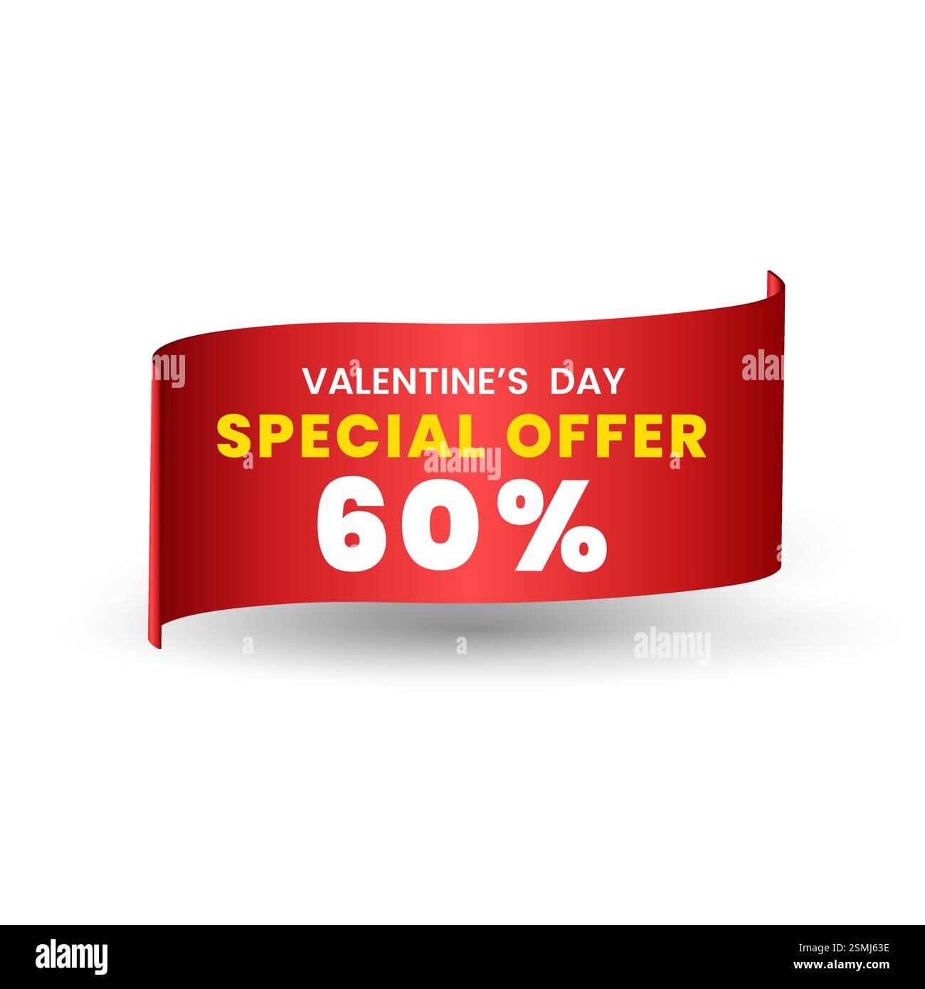 Special red offer banner design, Red ribbon on red background used in ...