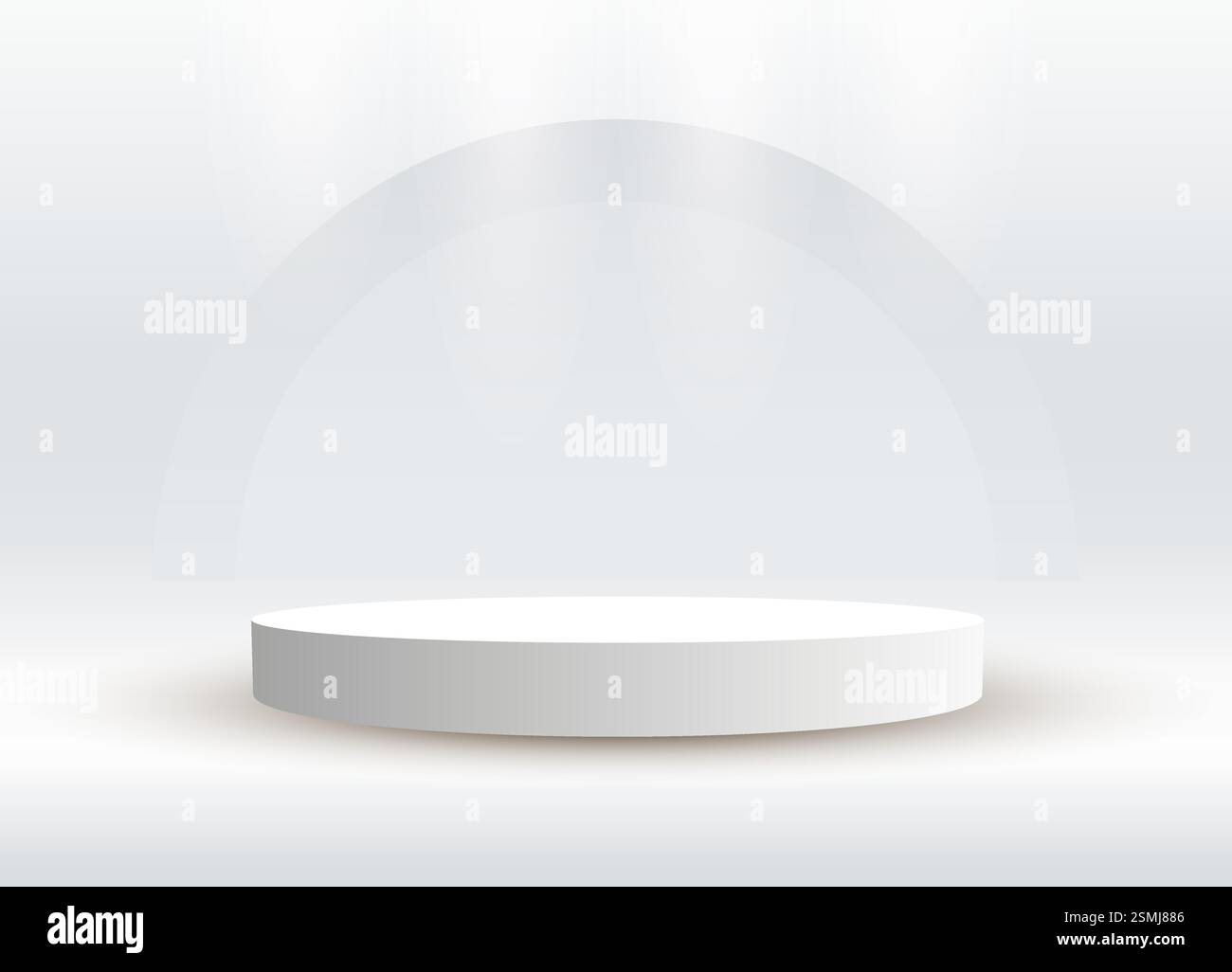 The 3Ds podium stand with circle glass backdrop used for your modern ...