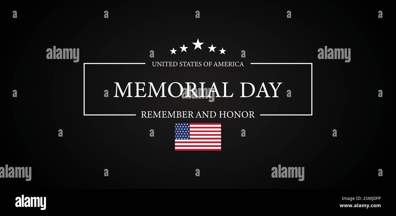 Honoring Our Heroes A Tribute to Memorial Day in America Stock Vector ...
