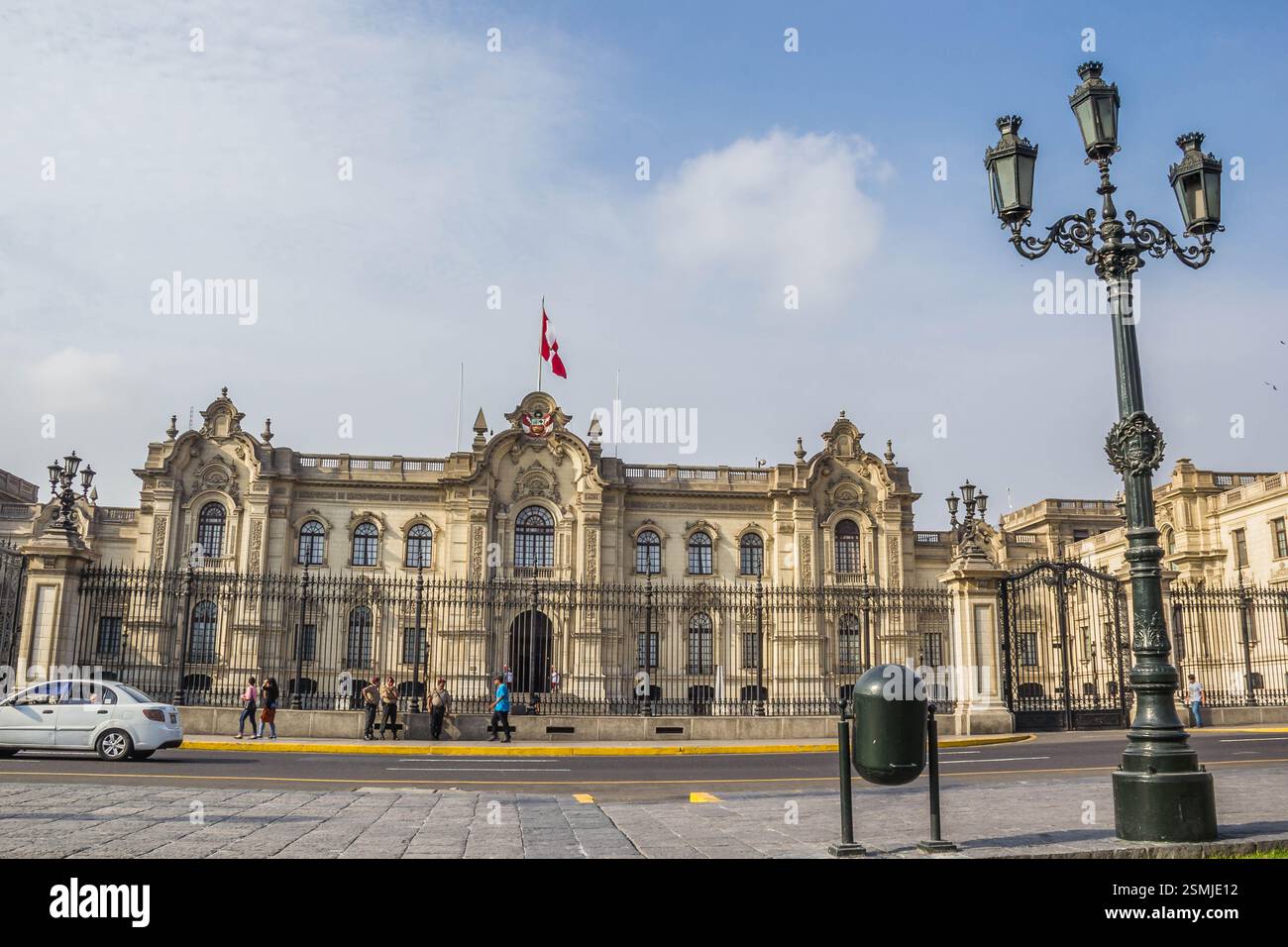 Government's Palace at Lima Main Square Stock Photo - Alamy