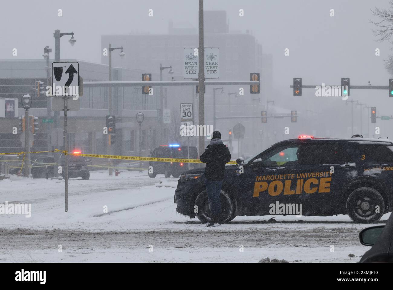 Milwaukee, Wisconsin, USA. 12th Feb, 2025. Marquette University Police ...