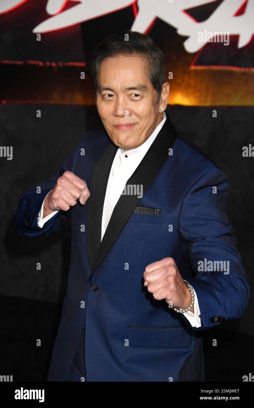Hollywood, Ca. 12th Feb, 2025. Yuji Okumoto at Netflix's Cobra Kai ...