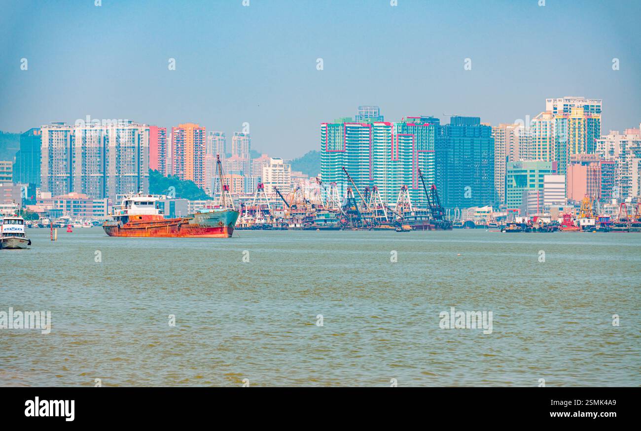Bay views of Zhuhai and Macau, China Stock Photo - Alamy
