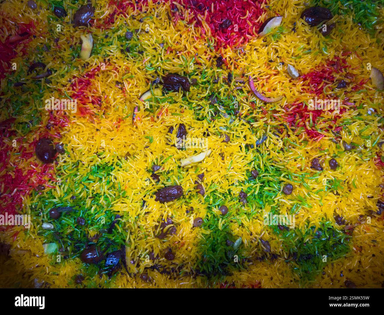 Close-Up of Pakistani Sweet and Traditional Zarda Rice Stock Photo - Alamy