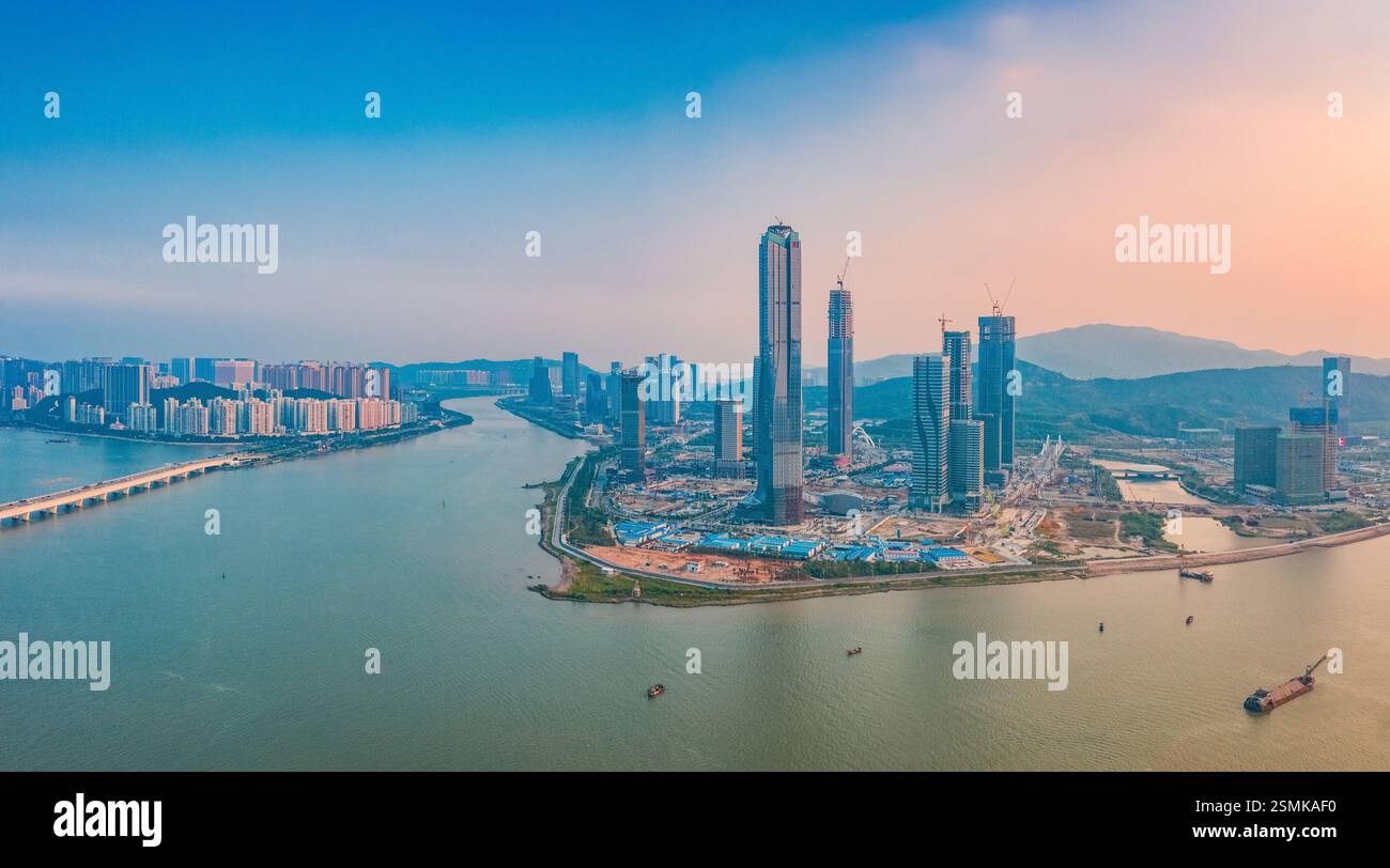 Bay views of Zhuhai and Macau, China Stock Photo - Alamy