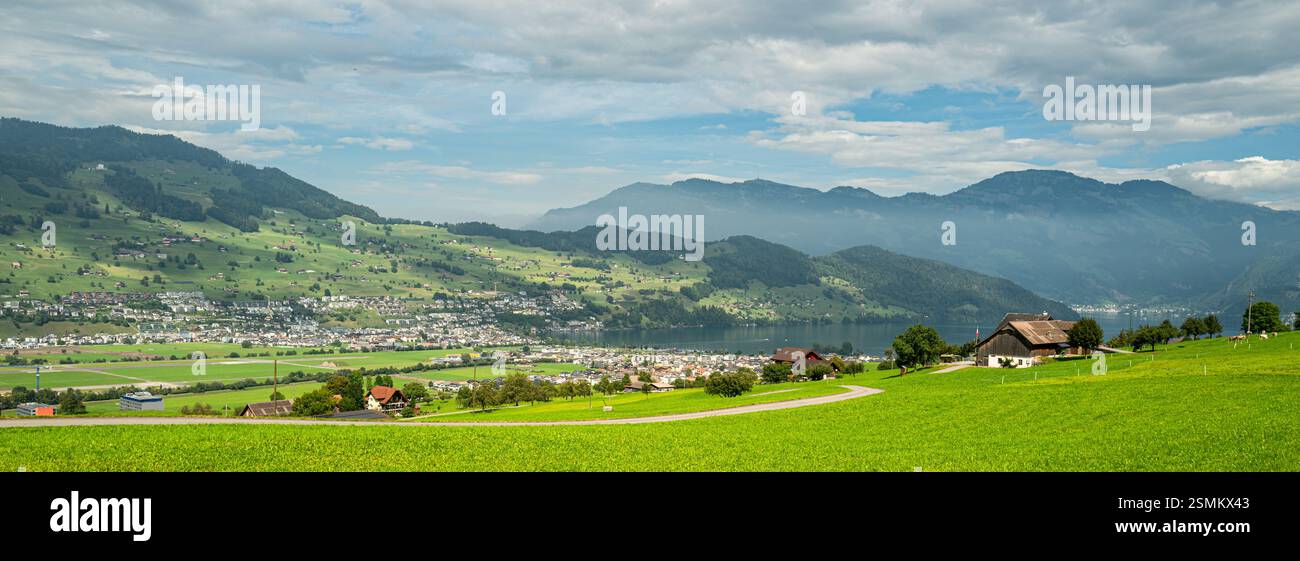 Alpine mountains and like in Switzerland. Alps mountains in Switzerland ...