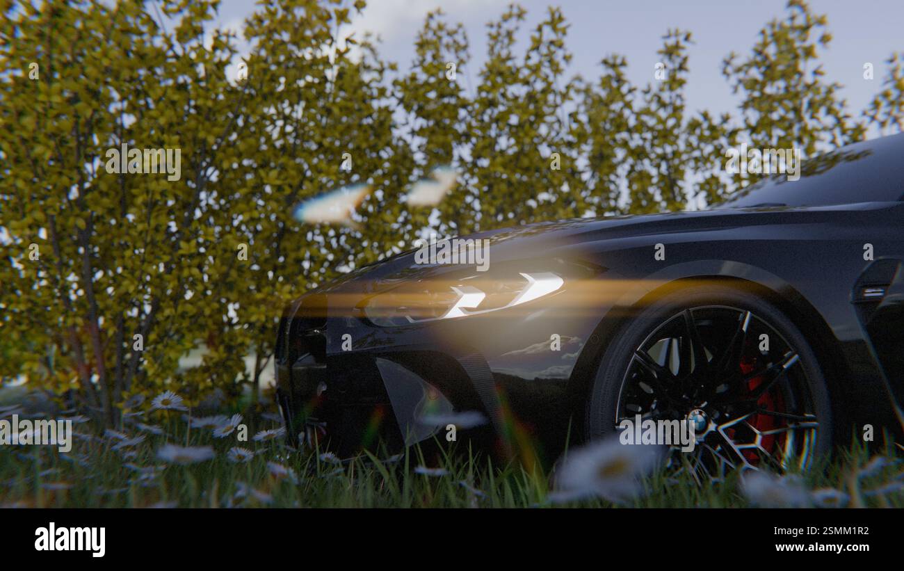 This is a CG Render of an BMW M3 made entirely in Blender, I hope you ...