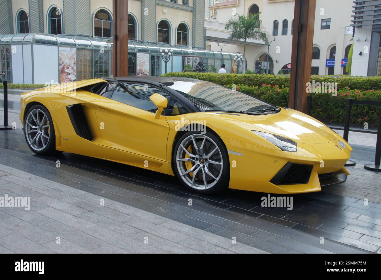 Dubai's modern cityscape provides a stunning backdrop for a sleek ...