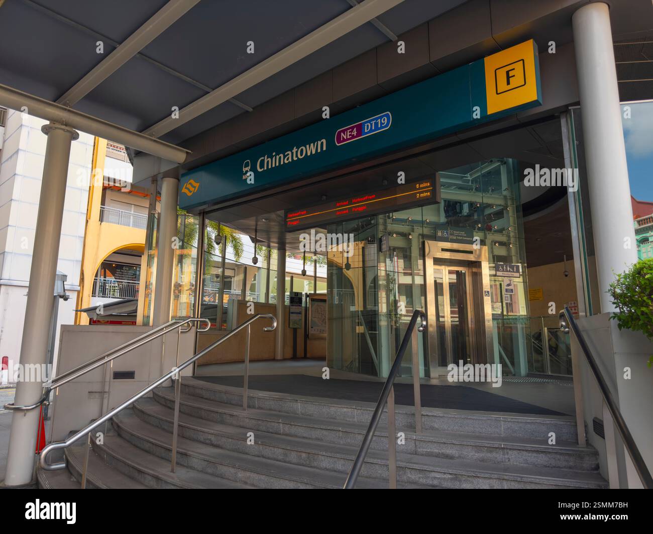 Singapore MRT (Mass Rapid Transit) Chinatown Station on Upper Cross ...