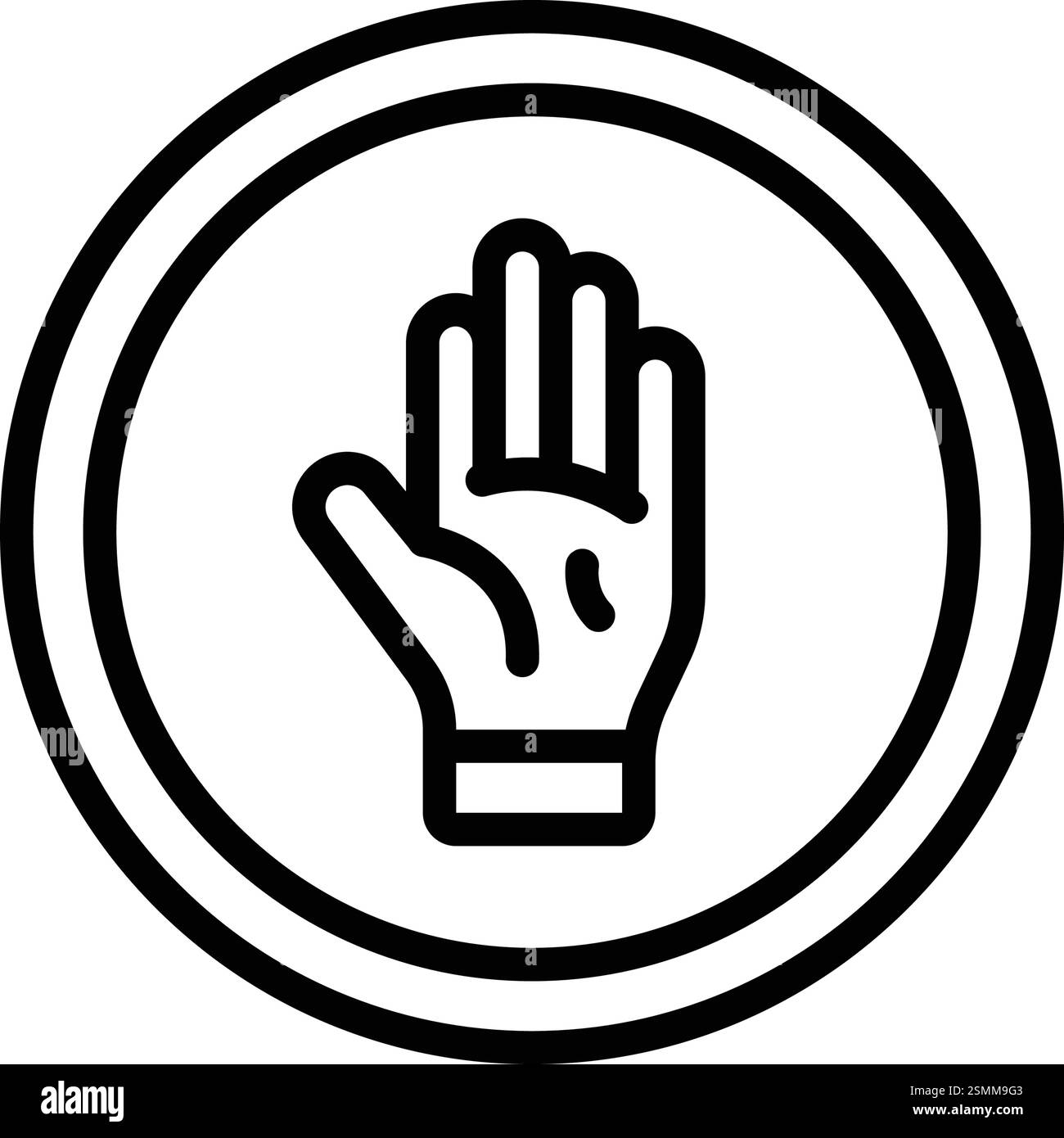 Icon for stop, raise hand Stock Vector Image & Art - Alamy