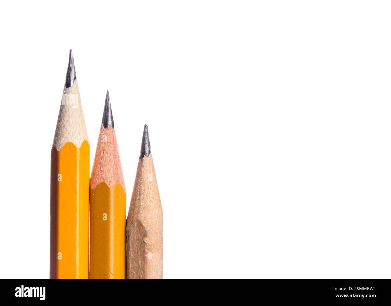 Unique arrangement of colored pencils on a white background showcasing ...