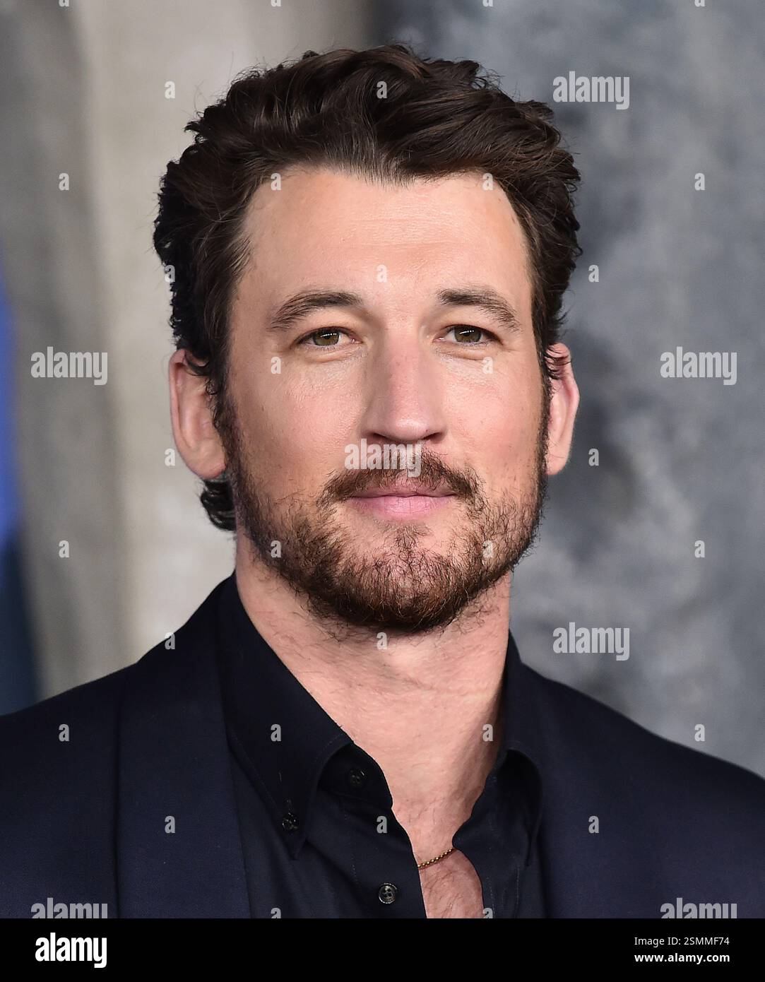 Los Angeles, USA. 12th Feb, 2025. Miles Teller arriving to “The Gorge ...
