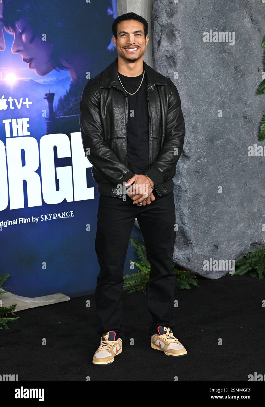 Los Angeles, USA. 12th Feb, 2025. Greg Tarzan Davis arriving to “The Gorge” premiere held at The ...