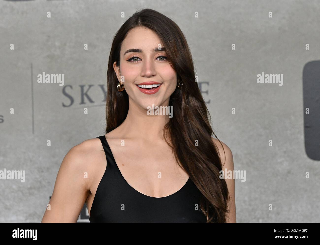 Los Angeles, USA. 12th Feb, 2025. Caylee Cowan arriving to “The Gorge ...