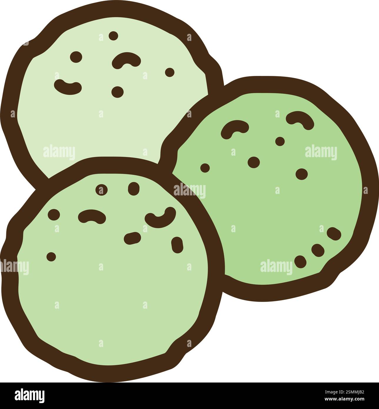 Klepon vector doodle illustration and graphic. Part of indonesian ...