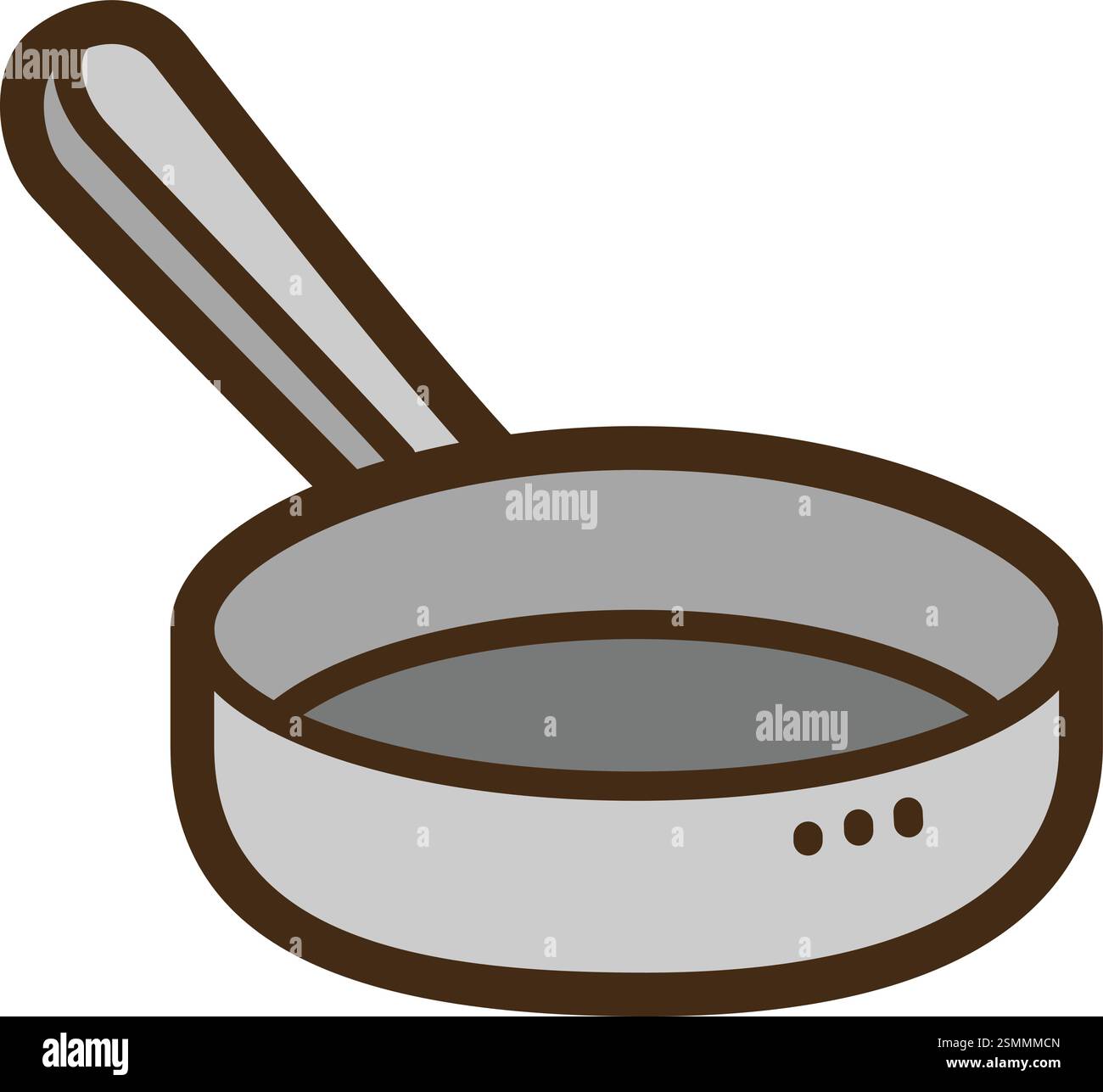 Frying pan vector doodle illustration and graphic. Part of kitchen and ...