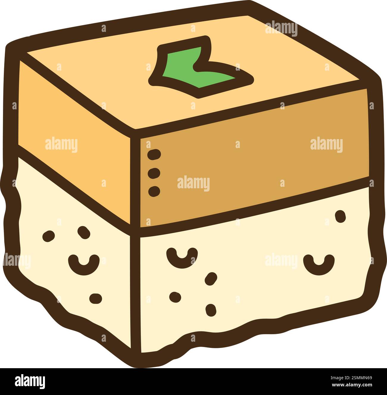 Pandan cake Stock Vector Images - Alamy