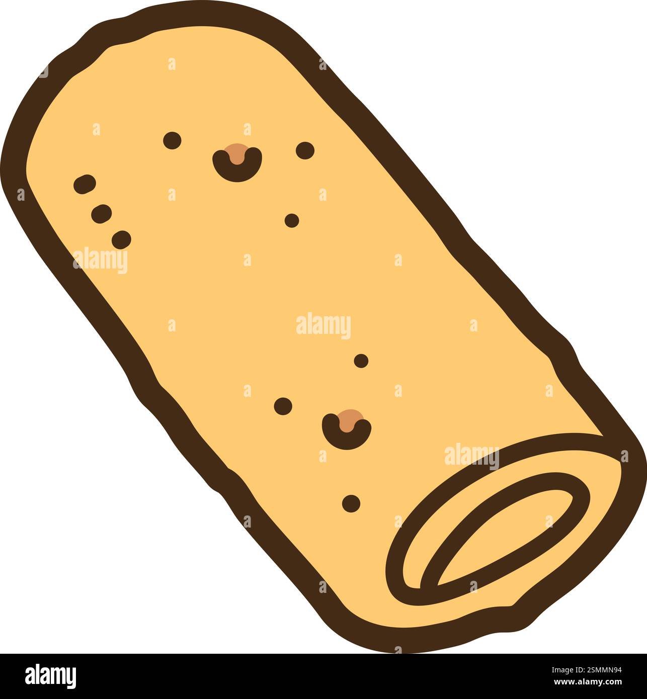 Lumpia vector doodle illustration and graphic. Part of indonesian ...