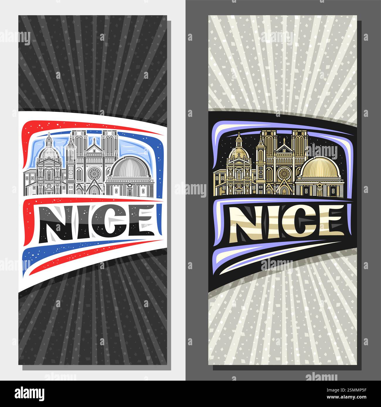 Vector vertical layouts for Nice, decorative ticket with detailed ...