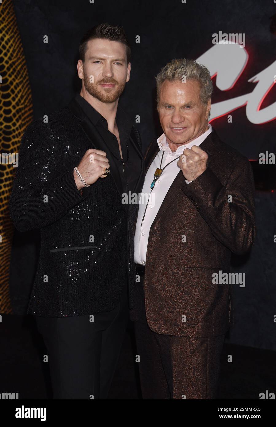 Hollywood, USA. 12th Feb, 2025. Jesse Kove and Martin Kove arriving to ...