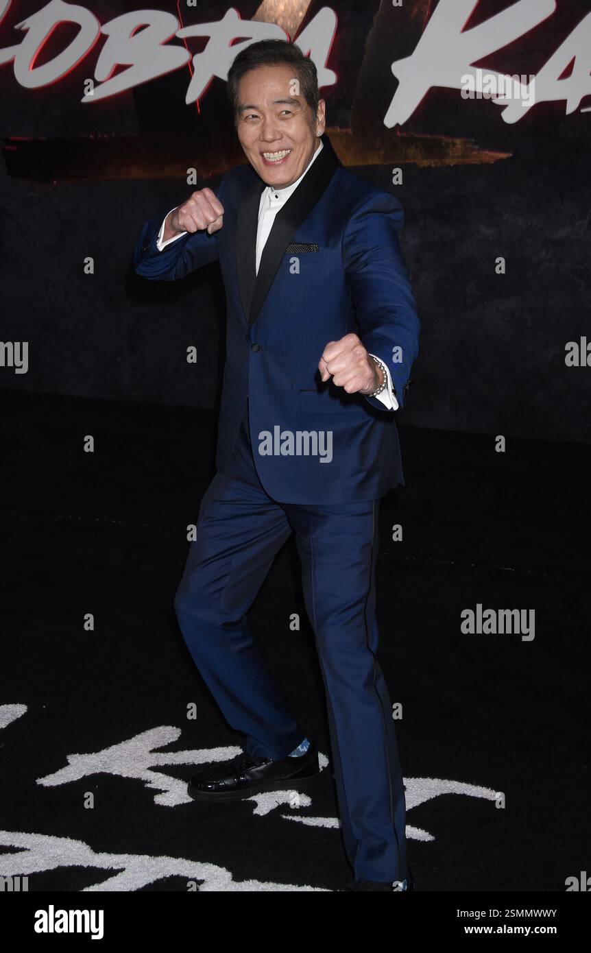 Hollywood, USA. 12th Feb, 2025. Yuji Okumoto arriving to the “Cobra Kai ...