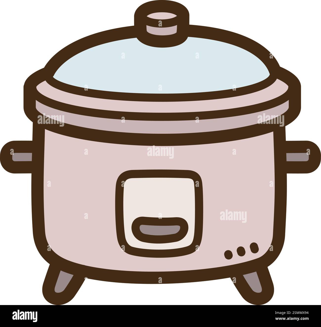 Rice cooker vector doodle illustration and graphic. Part of kitchen and ...