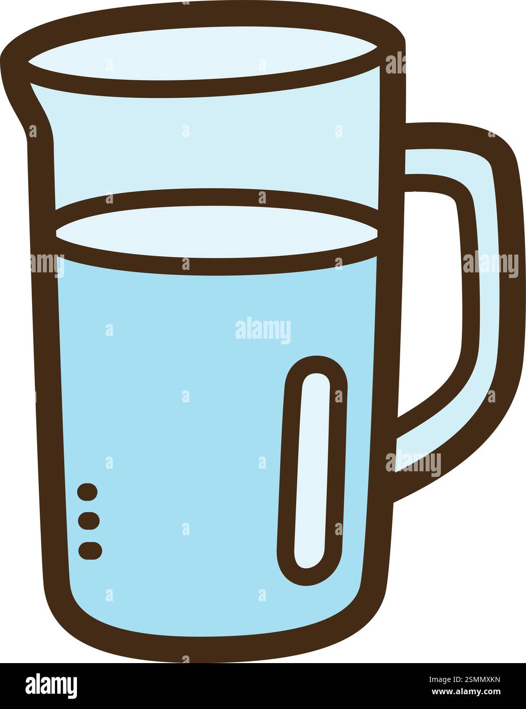 Water jug vector doodle illustration and graphic. Part of kitchen and ...