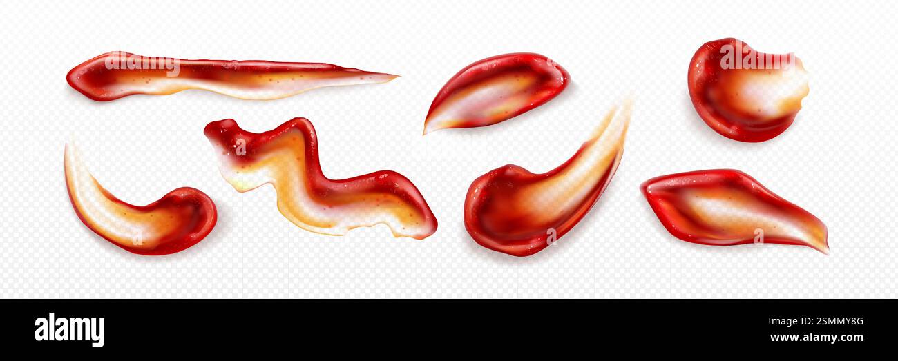 Smears tomato paste on Stock Vector Images - Alamy