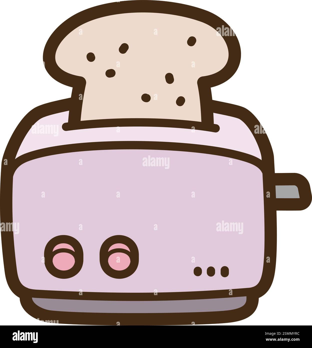 Toaster vector doodle illustration and graphic. Part of kitchen and ...