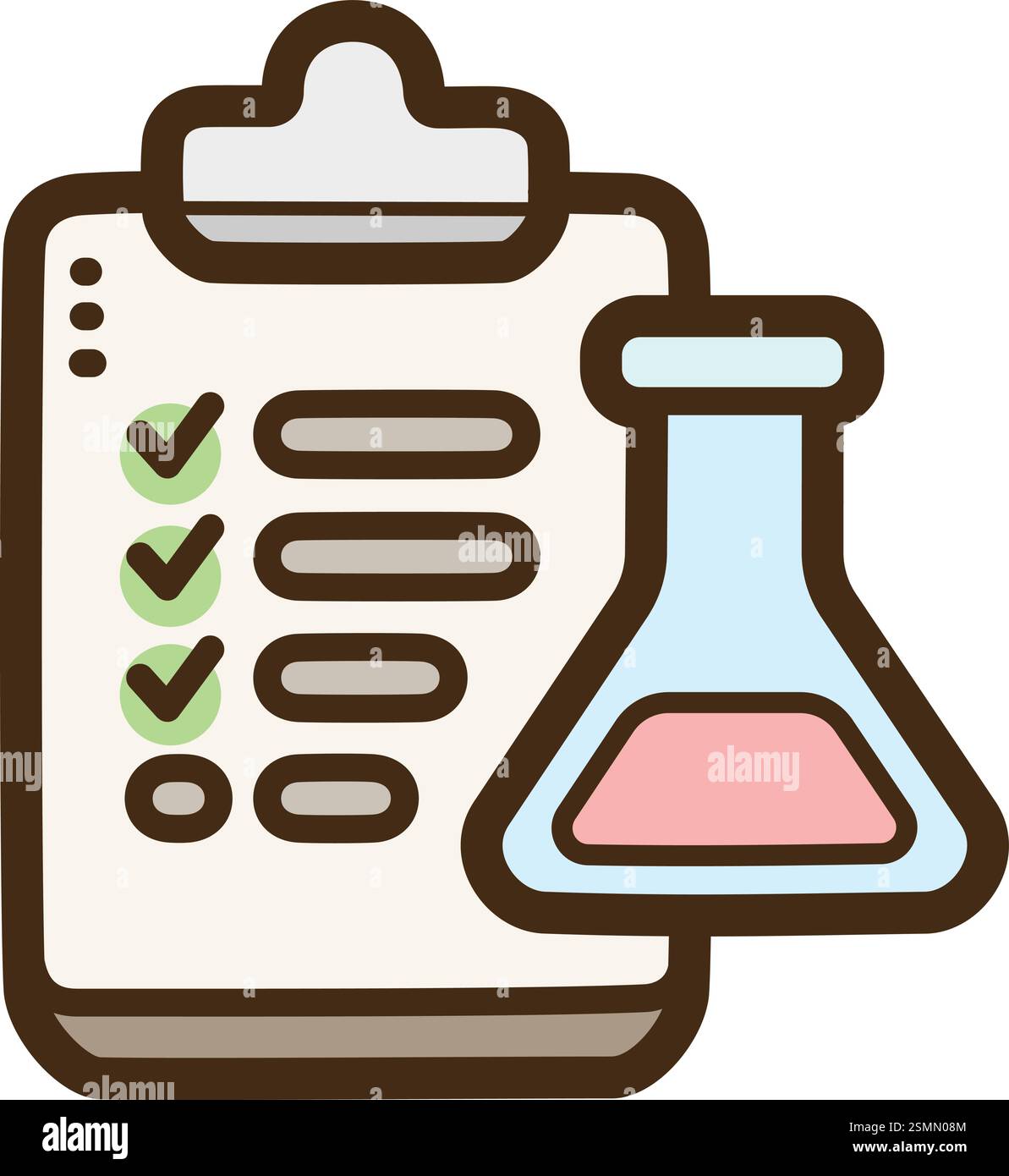 Lab result vector doodle illustration and graphic. Part of laboratory ...